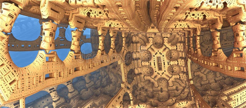 Alien Construction and Structures, Abstract Fantastic Shapes of Ancient ...