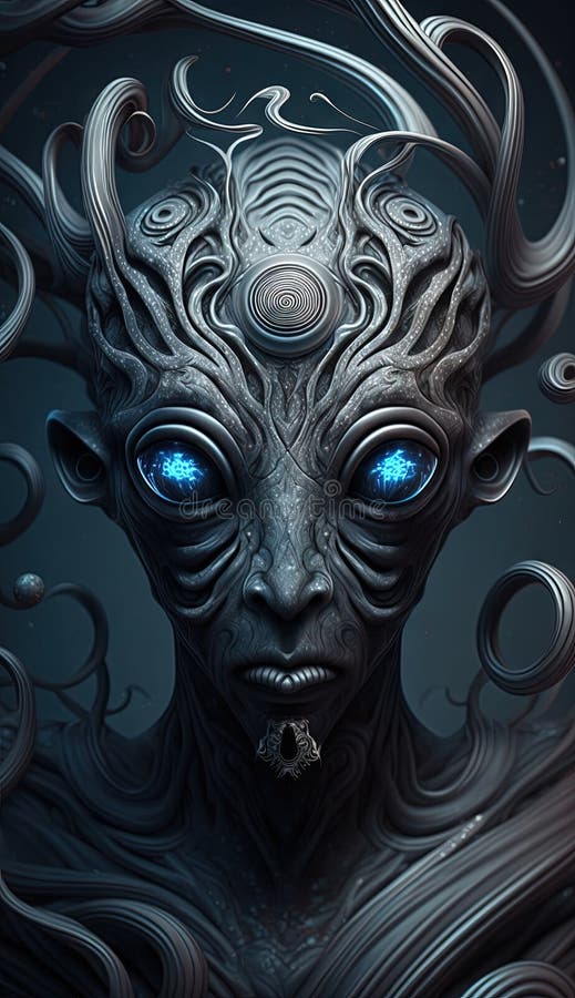 A Alien Creature of Another Planet Image Generative AI Stock ...