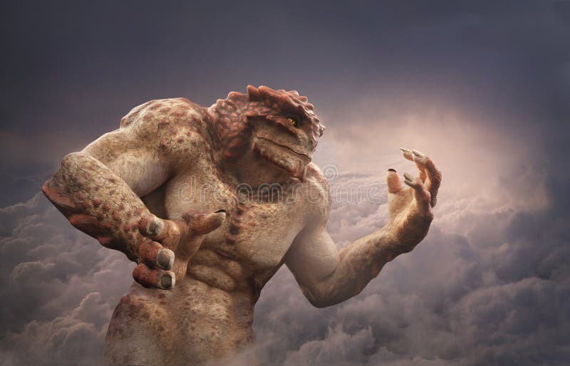 Alien Creature Exploring stock illustration. Illustration of science ...