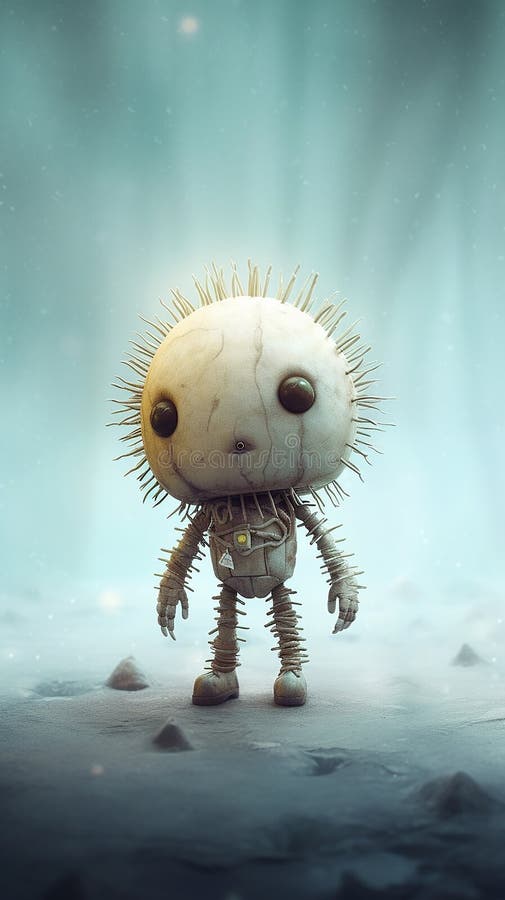 An Alien Creature in a Foreign Planet Setting. Stock Illustration ...