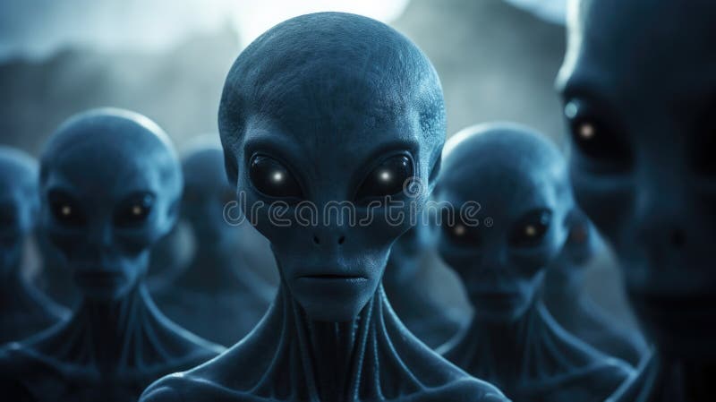 Alien Creature Has a Message for Humans. Grey Kind Humanoid from an ...