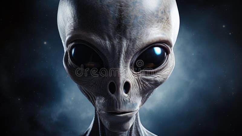 Alien Creature Has a Message for Humans. Grey Kind Humanoid from an ...