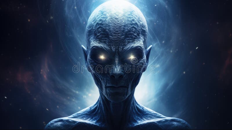 Alien Creature Has a Message for Humans. Grey Kind Humanoid from an ...