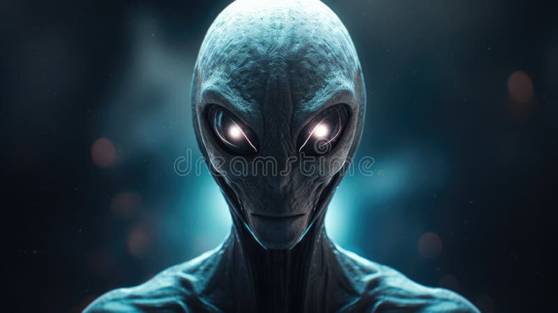Alien Creature Has a Message for Humans. Grey Kind Humanoid from an ...