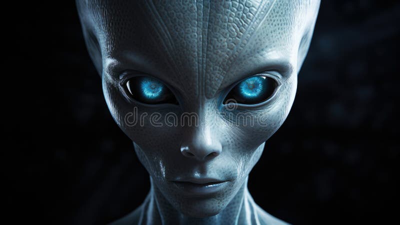 Alien Creature Has a Message for Humans. Grey Kind Humanoid from an ...