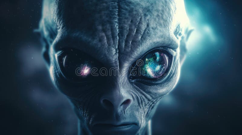Alien Creature Has a Message for Humans. Grey Kind Humanoid from an ...
