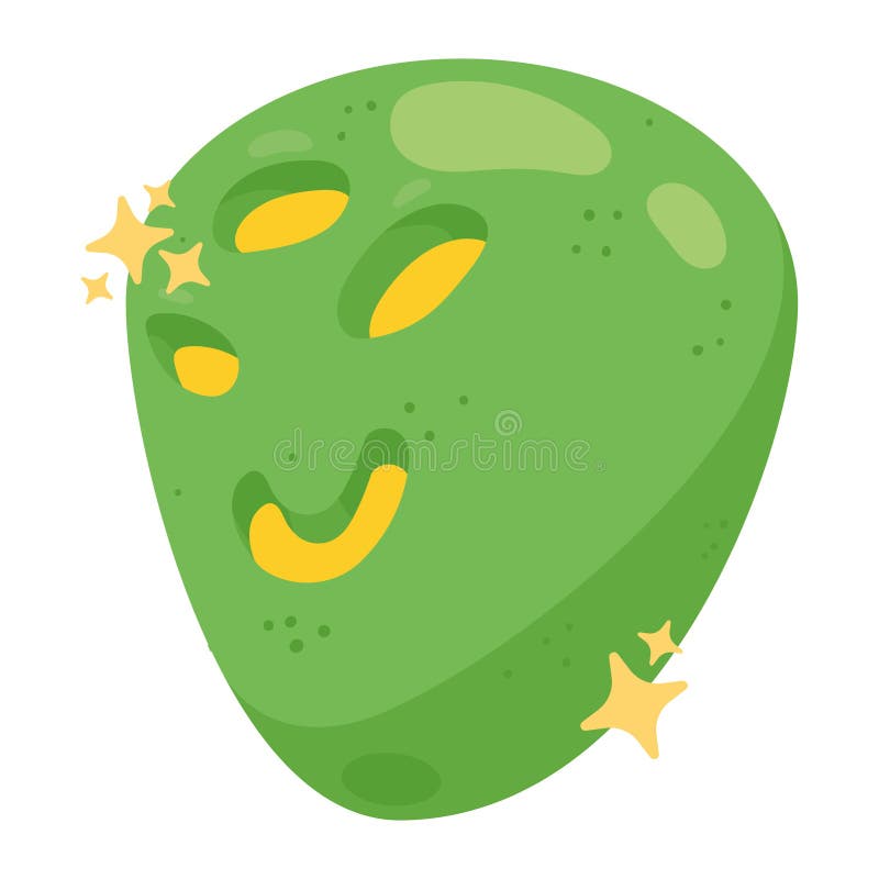 Alien creature mask space stock vector. Illustration of science - 259142462