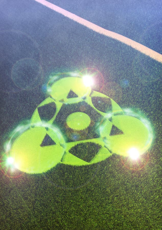 Ufo crop circle stock illustration. Illustration of crop - 15827194