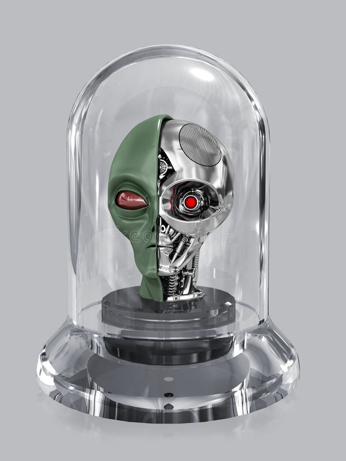 Alien cyborg 3 stock illustration. Illustration of cyborg - 31930373