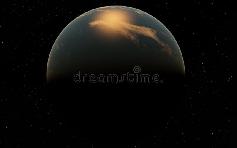 Alien Desert Exo Planet stock illustration. Illustration of landscapes ...