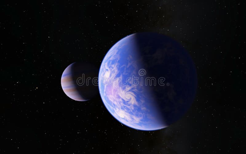 Alien Desert Exo Planet stock illustration. Illustration of fiction ...