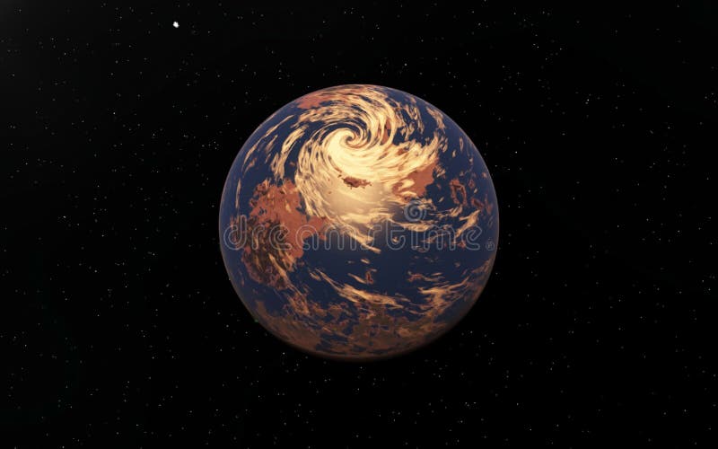 Alien Desert Exo Planet stock illustration. Illustration of reflection ...