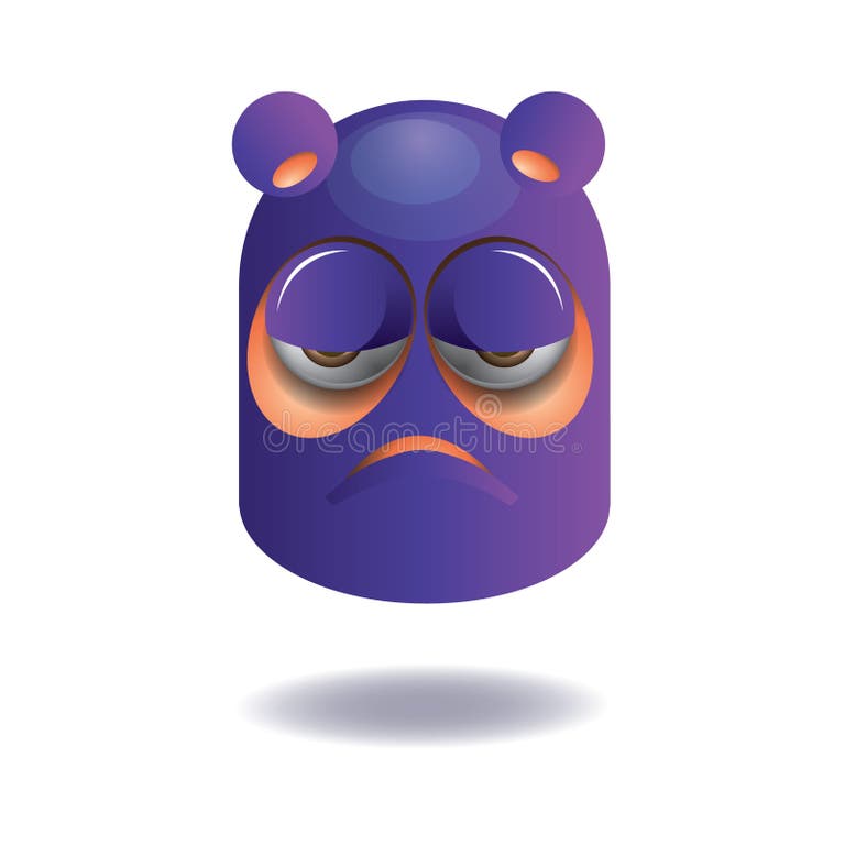 Alien Disappointed. Vector Illustration Decorative Design Stock Vector ...