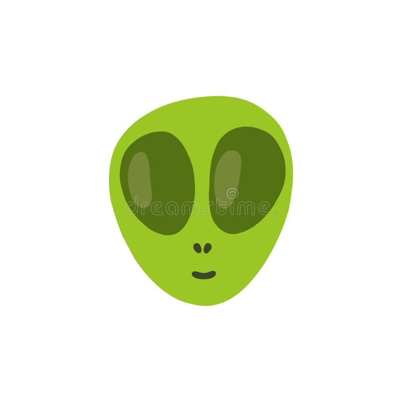 Alien Doodle Icon, Vector Illustration Stock Illustration ...