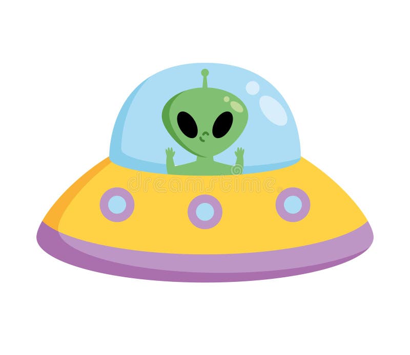 Alien driving stock vector. Illustration of color, saucer - 37910538