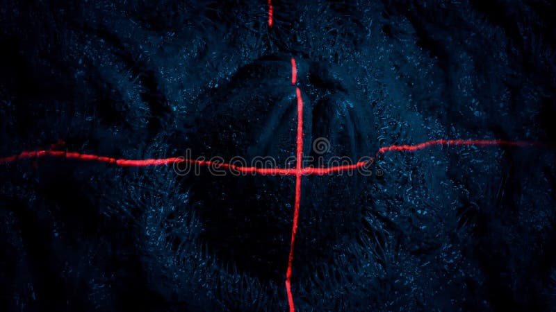 Laser Scanning Over Alien Egg in the Dark Stock Video - Video of army ...