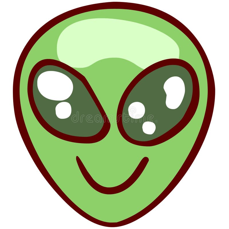 Alien emoji stock illustration. Illustration of text - 271857929