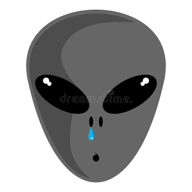 Alien emoticon have a cold stock vector. Illustration of icon - 258240819
