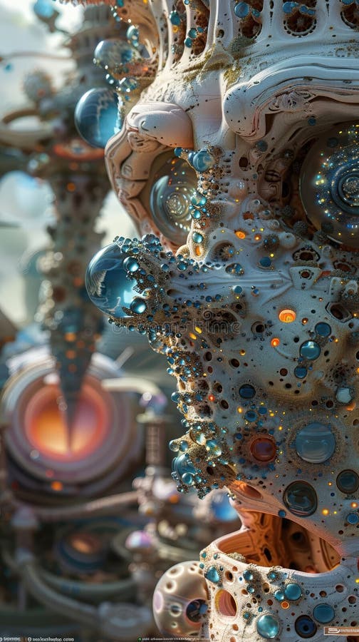 An Alien Entity Composed of Pulsating Bioluminescent Orbs the Entity is ...