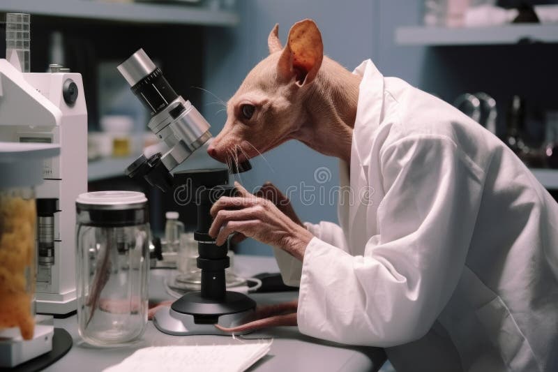 Alien Examining and Taking Samples from Terrestrial Animal in ...