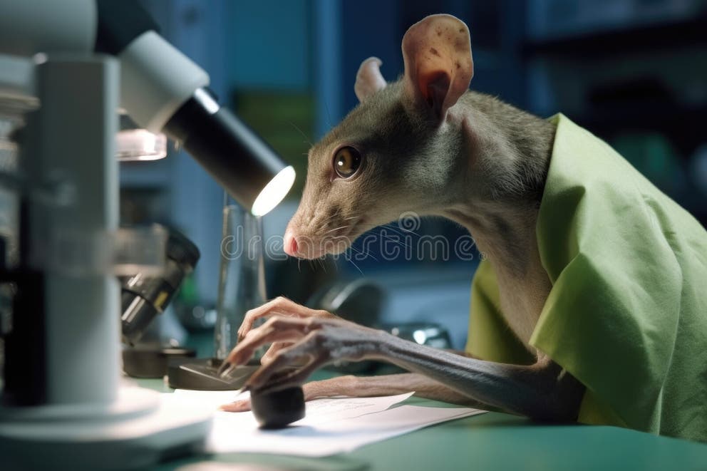 Alien Examining and Taking Samples from Terrestrial Animal in ...