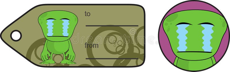 Sad Alien Expression Cartoon Giftcard Stock Illustrations – 4 Sad Alien ...