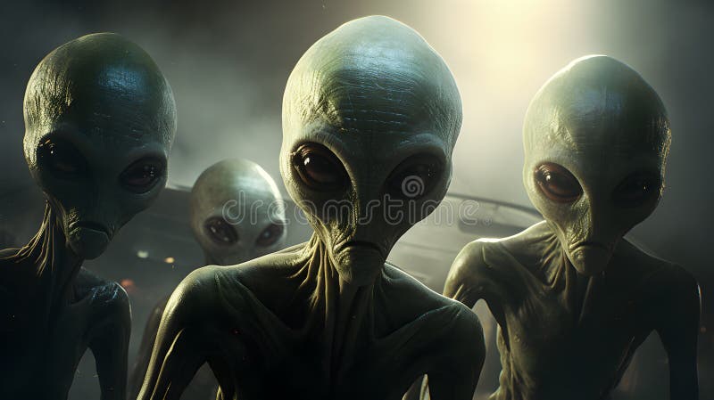Alien Extraterrestrial Creature from Another Planet Stock Illustration ...
