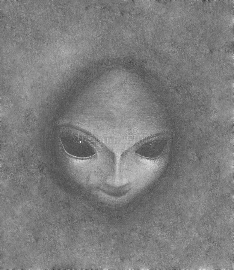 Alien face stock illustration. Illustration of martian - 24927818