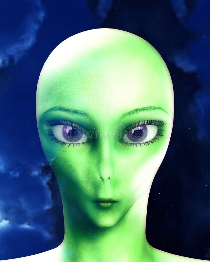 Alien Face 9 Stock Photography - Image: 3532142
