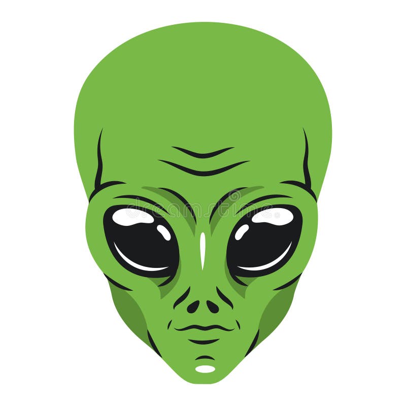 Alien face design stock vector. Illustration of cartoon - 318586087
