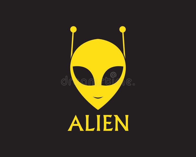 Alien Face Icon Vector Logo and Symbols Template App Stock Vector ...