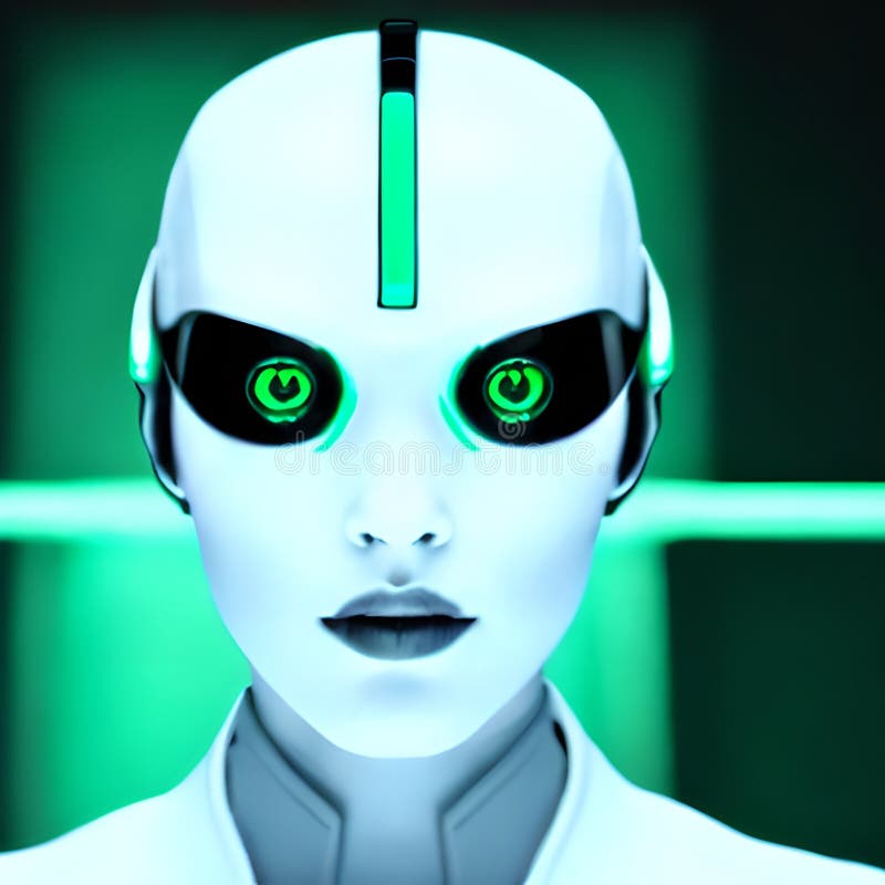 Alien Face of a Man in the Style of Tron Legacy Alien in a Space Suit ...