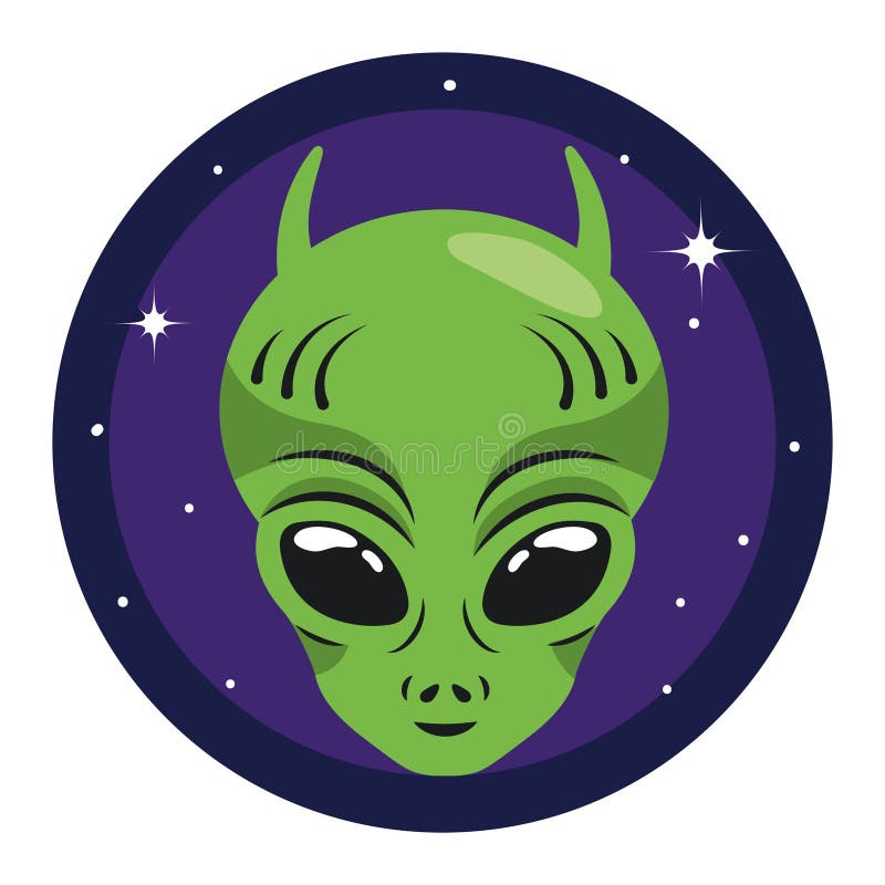 Alien face portrait stock vector. Illustration of extraterrestrial ...