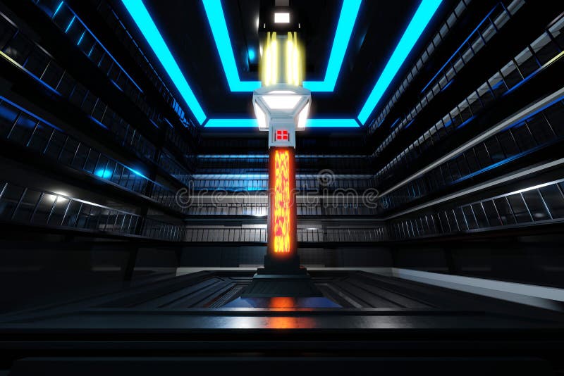 A Alien Facility stock illustration. Illustration of reactor - 190284865