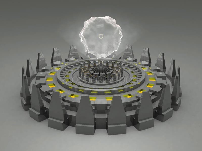 Alien Fantasy Unknown Futuristic Machine Stock Illustration ...