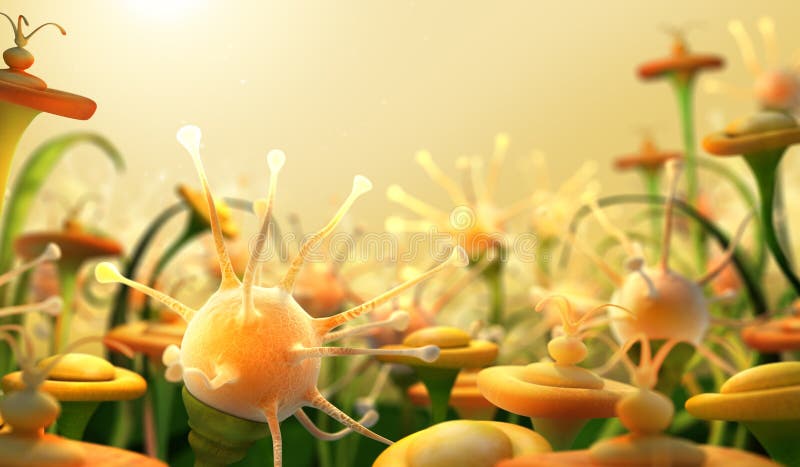 Alien flowers stock vector. Illustration of drawing, image - 36178989