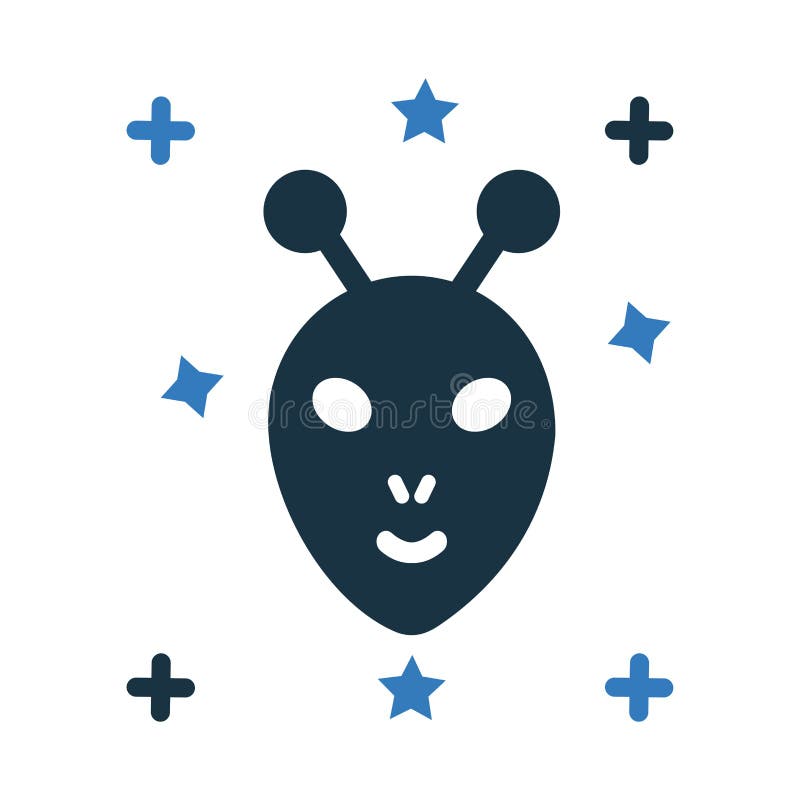 Alien, Galaxy, Science Icon. Editable Vector Graphics. Stock Vector ...