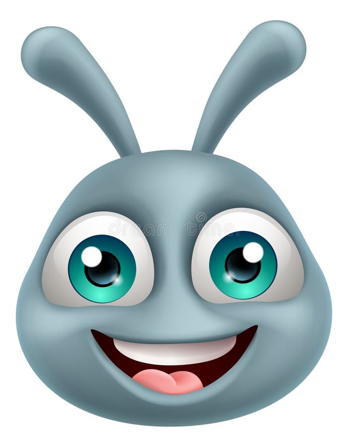 Alien Grey Gray Fun Cartoon Character Stock Image - Illustration of ...
