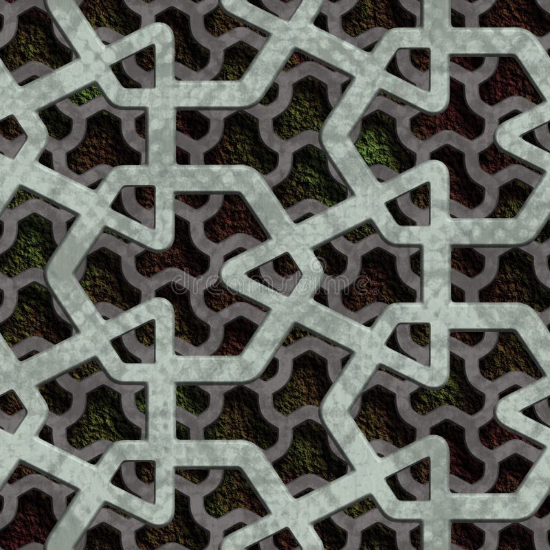 Alien Grid Texture Seamless Stock Illustration - Illustration of grid ...