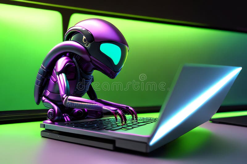 Strange Hacker Cyber Crime Generative AI Stock Illustration ...
