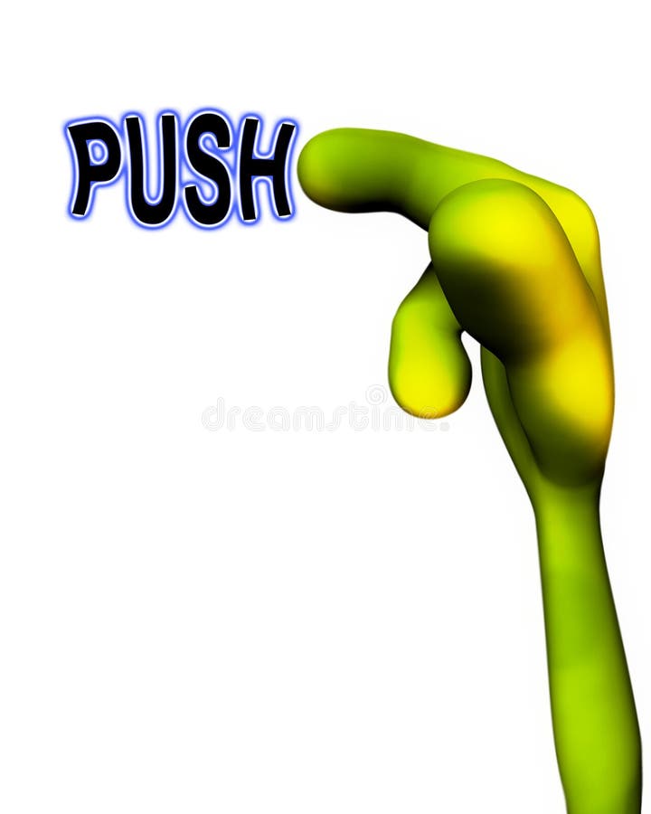 Alien Hand Pushing 4 Picture. Image: 2308247