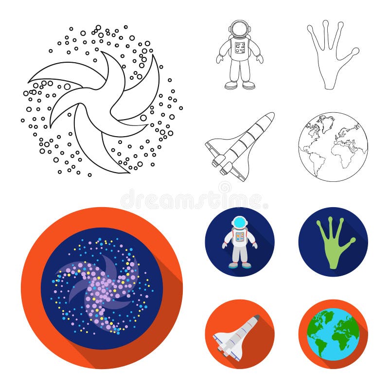 The Alien Hand, the Space Shuttle Ship Space Shuttle, the Astronaut in ...