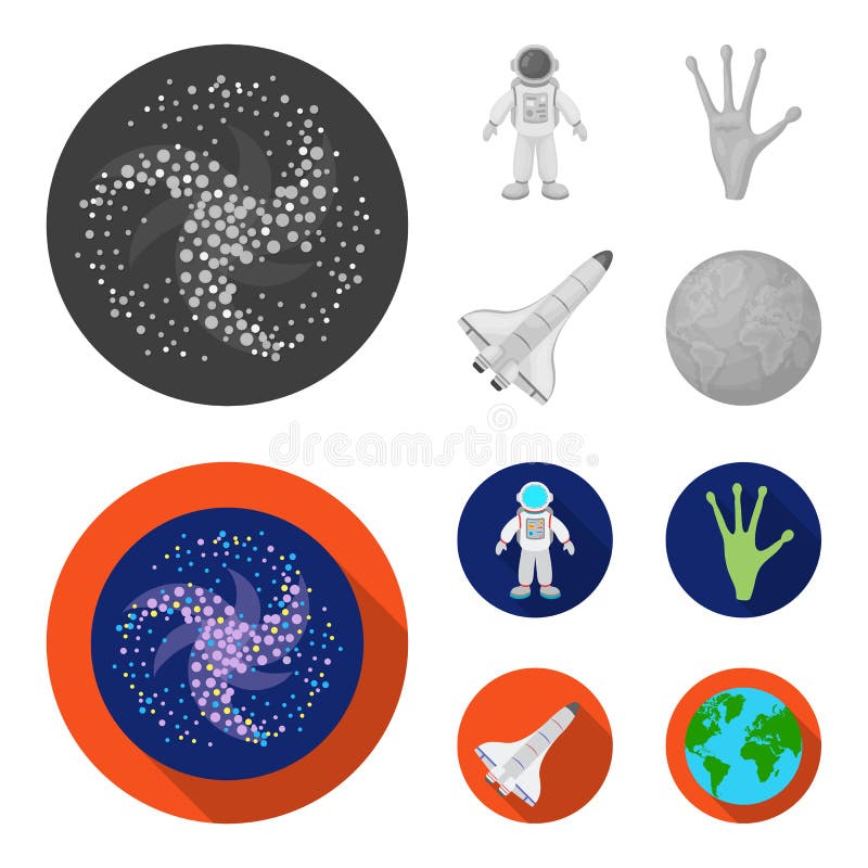 The Alien Hand, the Space Shuttle Ship Space Shuttle, the Astronaut in ...