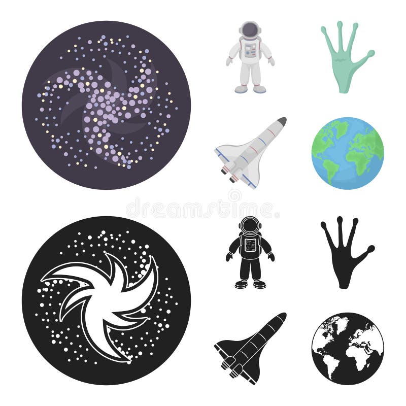 The Alien Hand, the Space Shuttle Ship Space Shuttle, the Astronaut in ...