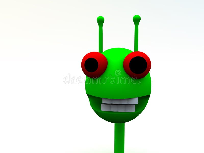 Alien Head 26 stock illustration. Illustration of eyeball - 1650963