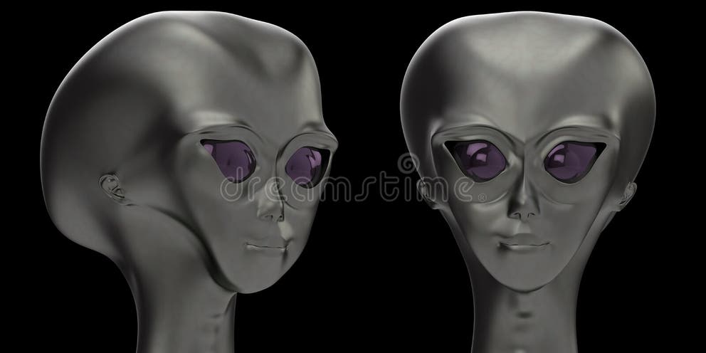 Grey Alien Head Stock Illustrations – 921 Grey Alien Head Stock ...