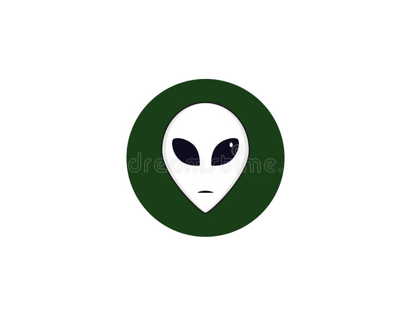 Alien Head, Character Icon. Vector Illustration. Stock Vector ...