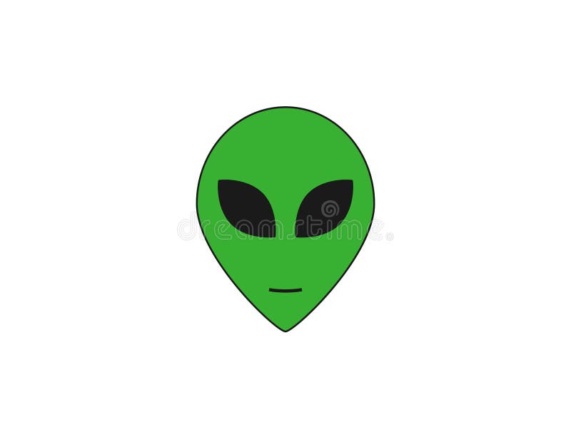 Alien Head, Character Icon. Vector Illustration. Stock Vector ...