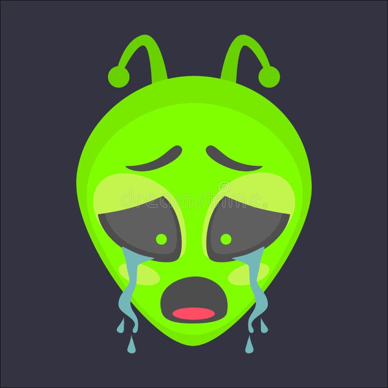 Alien head - Smile stock illustration. Illustration of humanoid - 134680586