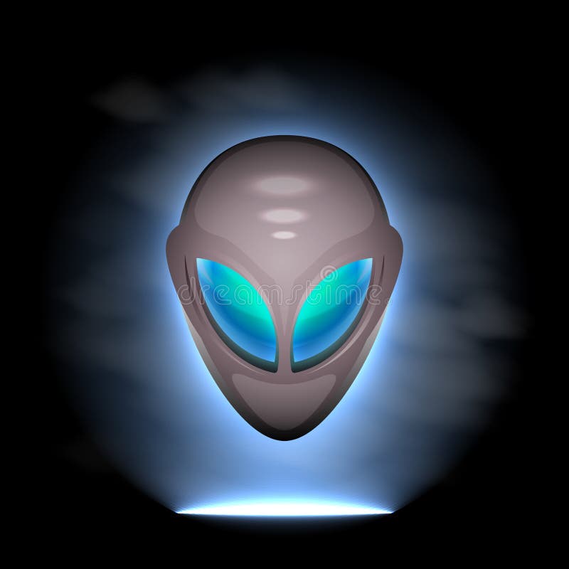 Alien head stock vector. Illustration of halloween, monstrous - 45608210